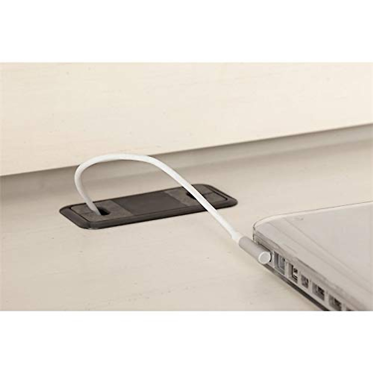 Bush Furniture Salinas Mission Desk with Hutch, Lateral File Cabinet and 5 Shelf Bookcase, Antique White