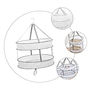 Alipis Double Clothes Basket Dish Drying Rack Large C Fold Towels Mesh Bra Mesh Drying Rack Socks Drying Hanger Clothes Drying Net Underwear Drying Net Socks Drying Mesh Net Grey Mesh