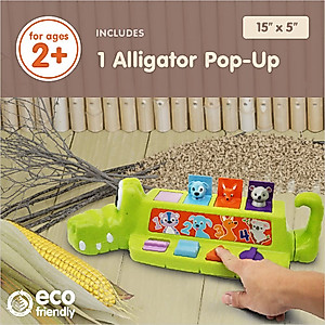 BOLEY Toddler Activity Center - Roo Crew Animal Alligator Interactive Learning Toy - Learn Colors, Shapes and Numbers - Toddler Interactive Playset – Ages 2 and Up