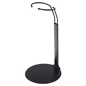 Plymor DSP-5175B Black Adjustable Doll Stand, fits 10, 11, and 12 inch Dolls or Action Figures, Waist is 1.75 to 2.25 inches Wide, 5 to 6 inches Around
