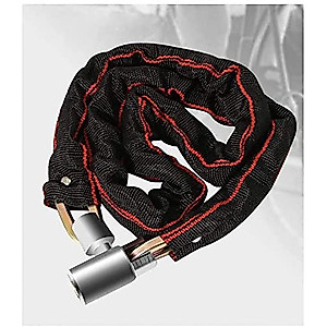 Bicycle Lock, Anti-Theft Chain Lock, Portable Lock, Bicycle Lock, Electric Car Chain Lock, Mountain Bike Lock,Thickened Chain(Size:65cm)