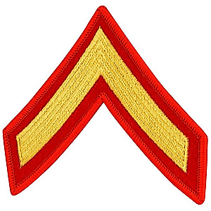 United States Marine Corps USMC Chevron Gold PFC Private 1st Class Male