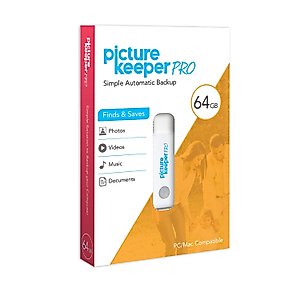 Picture Keeper PRO 64GB Smart USB Professional Storage Flash Drive for Photos, Videos, Music and Docs. More Than Just a Photo Backup Stick. for PC/MAC/Laptops/Computers