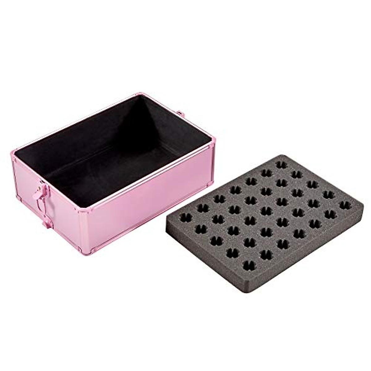 Train Case Rolling 5-in-1 with nail polish holder Portable Makeup Professional Cosmetic Organizer Makeup Traveling case Trolley Cart Trunk