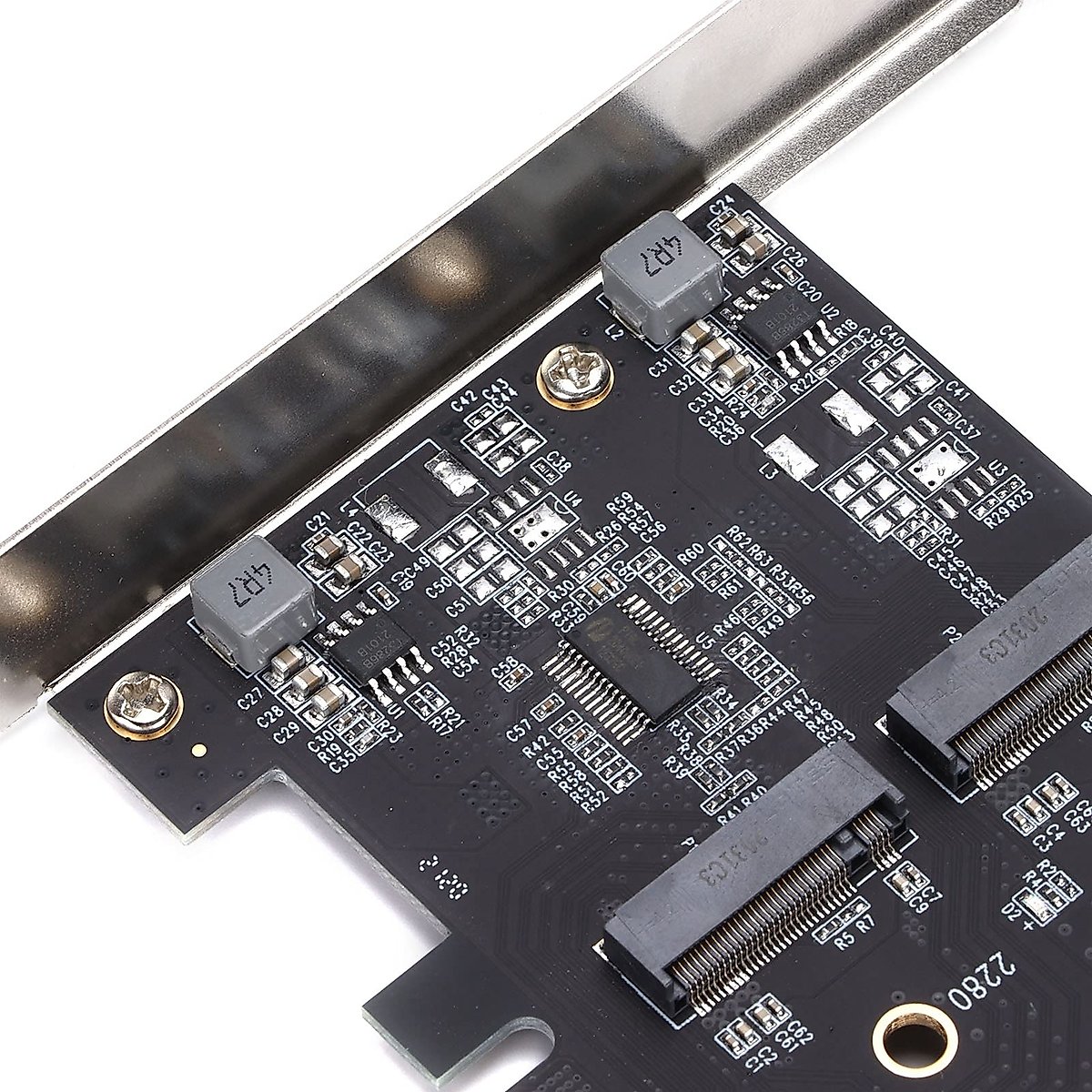 Nvme Pcie Card, Pcie Nvme Adapter NVME Two‑Plate Design 3.0 X16 Great Workmanship Environmentally Durable for Computer for Desktop for Replacement for PC