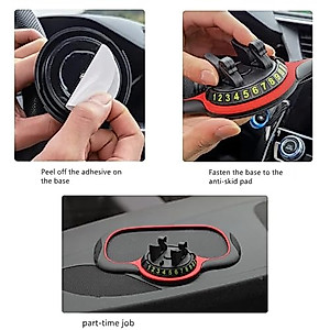 TTEDMO Multifunction Car Anti-Slip Mat Auto Phone Holder,Multi Function Phone Holder for Car (Blue)