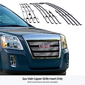 APS Compatible with GMC Terrain 2010-2015 Main Upper Stainless Steel Chrome Billet Grille Grill Insert G66754A