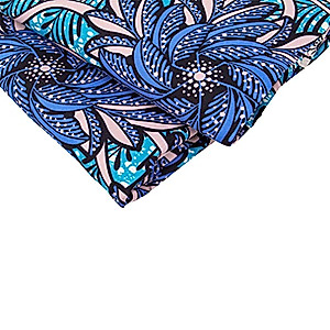 African Fabric Polyester African Ankara Print Fabric 6 Yards African Fabric by The Yard One Piece(FP180)