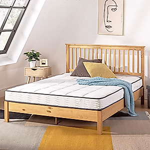 Mellow 6 Inch Classic Bonnell Spring Mattress, Comfort Foam Top with Innerspring Base, CertiPUR-US Certified Foam, Queen