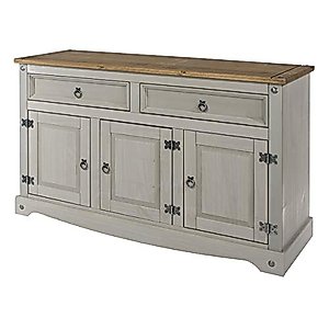 Wood Buffet Sideboard Corona Gray | Furniture Dash