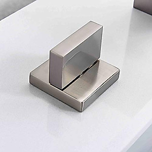 Waterfall Widespread Bathroom Faucet Brushed Nickel, 3 Hole 8 Inch Vanity Faucet sumerain