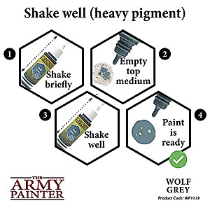 THE ARMY PAINTER APS Warpaints: Wolf Grey (18ml. /0.6Oz.)