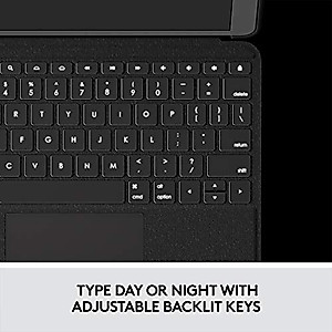 Logitech Folio Touch iPad Keyboard Case with Trackpad and Smart Connector for iPad Pro 11-inch (1st, 2nd, 3rd Generation) – Grey