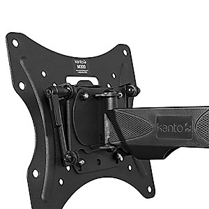 Kanto M300 Full Motion TV Wall Mount for 26 to 55-in TVs | Articulating Arm with 19" of Extension | Easy Tilt Design | 5" Offset | VESA Compatible TV Bracket | Heavy-Duty Steel | Black