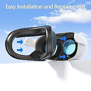Face Cushion Pad for Meta Quest 2 VR Facial Interface Replacement PU Leather Foam for Oculus Quest 2 Vr Cover