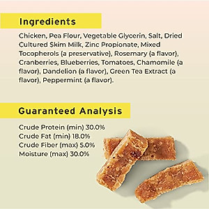 Pet Botanics High Protein Jerky Bites Training Rewards, Low Calorie Dog Treats Made in The USA, Chicken Recipe 12 Oz.