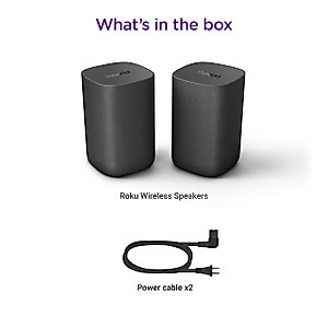 Roku Wireless Speakers (for Roku Smart Audio or Roku TV) (Renewed)