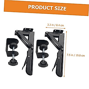 Housoutil 1 Set Foldable Bracket Desk Tray Computer Mount for Desk PC Keyboard Desk Keyboard Tray Keyboard Holder Computer Desk with Keyboard Tray Computer Desk Extender Bracket Fold Extend