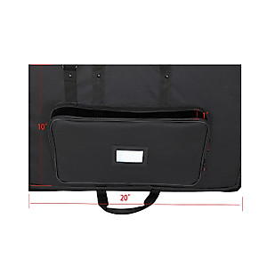 1st Place Products Foldable Padded Nylon Tote Carrying Case -Transport LCD Screens, Computers, Monitors & TVs Between 27" - 32" - Water Resistant - Shoulder Strap & Handle Options - Premium Quality