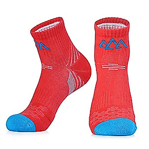 innotree 5 Pack Women's Cushioned Hiking Walking Running Socks, Quarter Ankle Socks