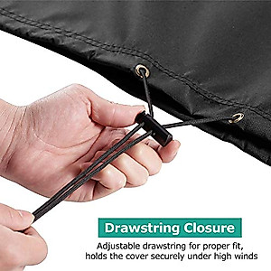 SunPatio Outdoor Chair Covers 2 Pack for Adirondack Chair, Swivel Rocking Chair, Waterproof Patio High Back Chair Cover, Durable FadeStop Patio Furniture Covers for All Weather, 34"W x 37"D x 36"H