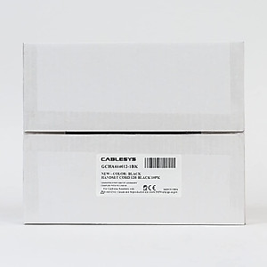 Coiled Telephone Handset Cord for Use with PBX Phone Systems, VoIP Telephones - 12 Ft Uncoiled, Rj22, 1.5 Inch Lead on Both Ends, Glossy Black, 10-Pack