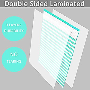 Youngever 6 Pack Multi-Color Laminated Dry Erase Incentive Chart with 120 Reward Star Stickers for Chore Responsibility, School Attendance, Homework Progress Tracking Chart (17 Inch x 22 Inch)