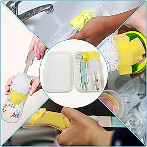 Baby Bottle Drying Rack for Travel, GearRoot Dryer Holder for Bottles, Teats, Cups, Pump Part, Portable Drying Rack for Working Mom, Visit Families, Friends or Camping with Baby