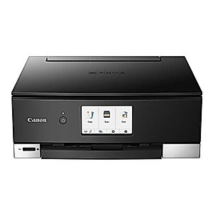 Canon TS8320 All in One Wireless Color Printer for Home | Copier | Scanner | Inkjet Printer | with Mobile Printing, Black, Amazon Dash Replenishment Ready