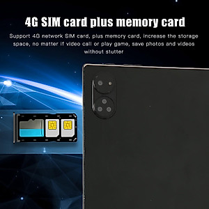 MAVIS LAVEN 10.1 Inch FHD Tablet Black 8MP 16MP 8 Core CPU 100-240V 5G WiFi 8GB 256GB Office Tablet 12 (US Plug)