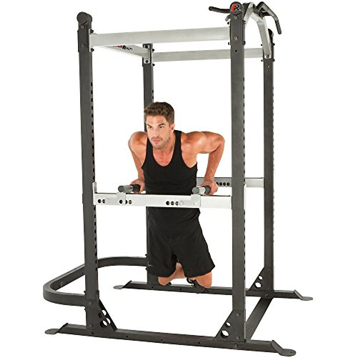 Fitness Reality X-Class Light Commercial High Capacity Olympic Power Cage, Without Lat Pull-Down Attachment, Grey