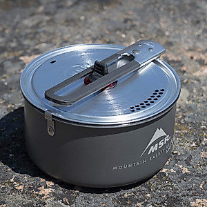 MSR 1.3 Liter Nonstick Ceramic Coated Solo Camping Cook Pot Black