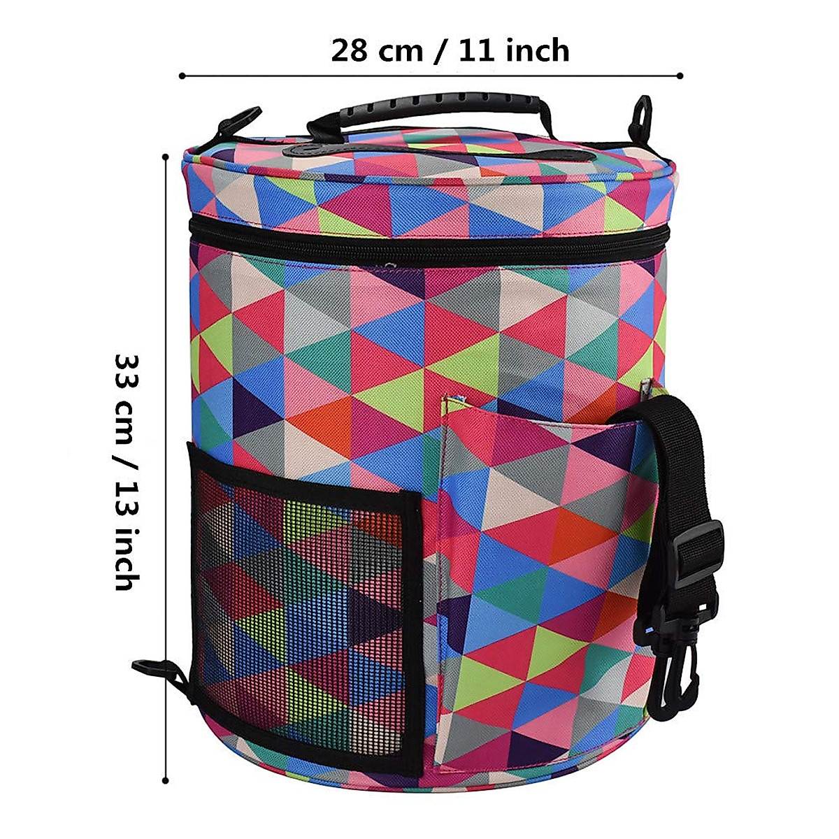 Katech Yarn Storage Bags Travel 3-Piece Knitting Bags Set Crochet Yarn Storage Empty Organizer Large Capacity Yarn Knitting Tote Bag for Storing Yarn, Crochet Hooks and Knitting Needles Accessories