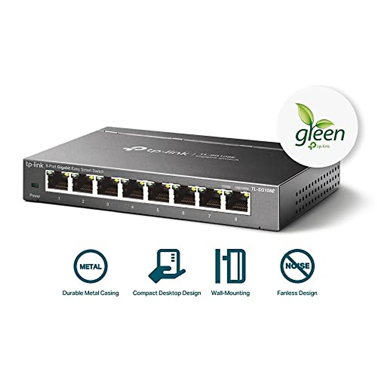 TP-LINK TL-SG108E 8-Port Gigabit Easy Smart Switch (TL-SG108E)
