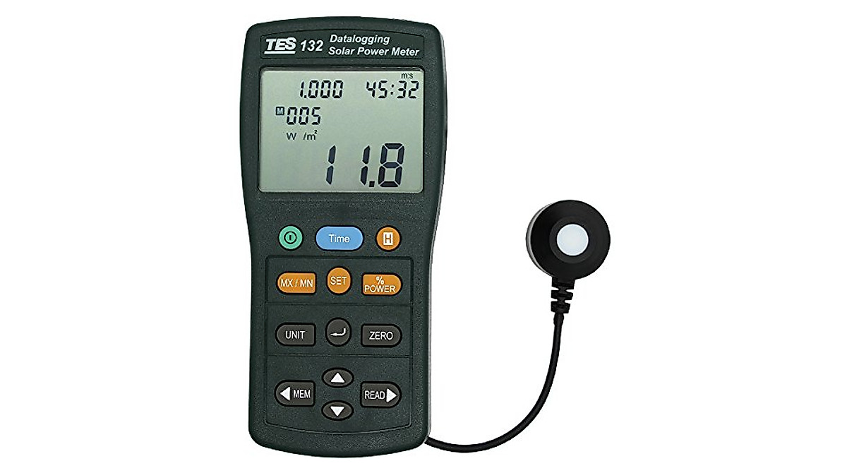 TES 132 Solar Power Meter - Accurate Solar Radiation Measurement