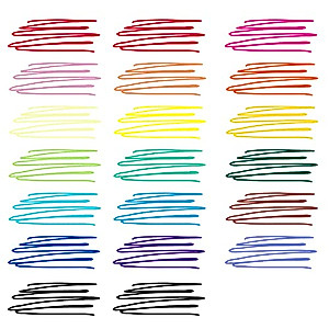 Tulip Permanent Nontoxic Fabric Markers, 20 Pack, Multicolor