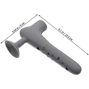 Silicone Door Handle Cover Sleeve Safety Door Knob Protector Cover Guarder Crashproof Suction Cup Door knob Cushion Grey