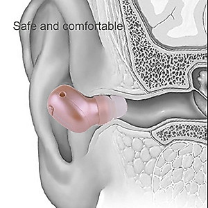 KELODO Bluetooth Earpiece Earbud,Smallest Wireless Headset with Mic and 5.5 Hour Playtime, Mini Earbud for Apple iPhone Samsung Galaxy LG Nokia Motorola HTC Att Smartphones - Rose Gold