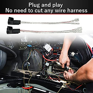 RED WOLF Car Door Speaker Install Wire Harness Adapter Connector for Chevy GMC Silverado Sierra 1995-2009, Buick 1995-2006, Cadillac 1988-1999 4PC