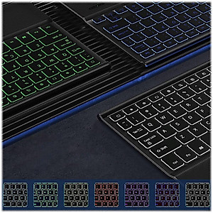 Sahara - Navigate Series Case with TrackPad for Samsung Galaxy Tab S10+, Tab S9 FE+, Tab S8+, and Tab S7 FE, Black (TB00222)