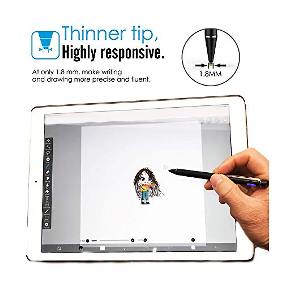 Active Stylus Touch Screen Drawing Writing Pen for Lenovo Yoga 730 720 Mix Miix 720 510 Flex 6 5 2 in 1 Laptop Replacement (NOT for Window Ink)