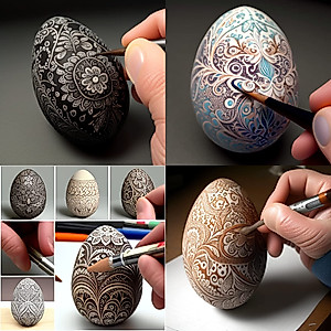 6 PCS Wooden Simulated Eggs, Nesting Eggs to Help Laying Hens - Eggs for Nest Boxes, Easter Egg Ornaments