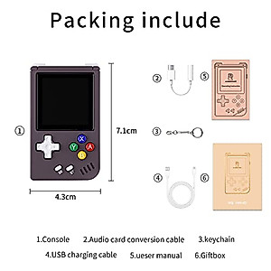 RG Nano Mini Retro Video Handheld Game Console Linux System 1.54" IPS Screen 64G TF Card Built in 5405 Classic Games 1050mAh Battery Hi-fi Speaker Aluminum Alloy Protable Game Player