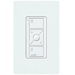 Lutron Caséta Wireless Pico Smart Remote Wall-Mounting Kit | PJ2-WALL-WH-L01 | White