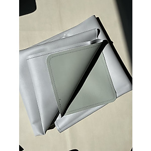 Uniklook Vegan Leather Mat Multipurpose Playmat Kids Infant Picnic Blanket - Waterproof Baby Splat mat for High Chair Sand Proof Beach Blanket Indoor Outdoor (Sage+Dawn Blue)