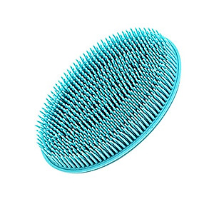INGVY Dry Brushing Body Brush Soft Silicone Body Brush Bath exfoliating Skin Suitable for Bath Shampoo Facial Massage Brush Supplies Direct Sale (Size : Pink)