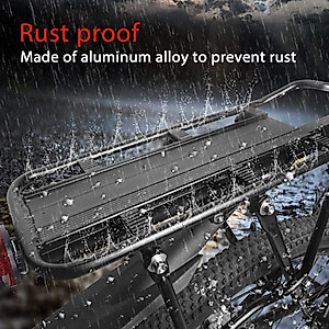 Dirza Bike Cargo Rack - Rear Rack with Fender - Quick Release - Adjustable - Aluminum Alloy 115 lbs Capacity - Black