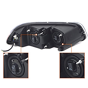 Torque Headlight PAIR Replacement for Mack Vision Granite Pinnacle CX CXU CXN GU4 GU5 GU7 GU8 CXN613 CXU613 CT713 GU813 semi Trucks [Included All Bulbs] Driver Passenger Side Set (TR049-R,TR049-L)