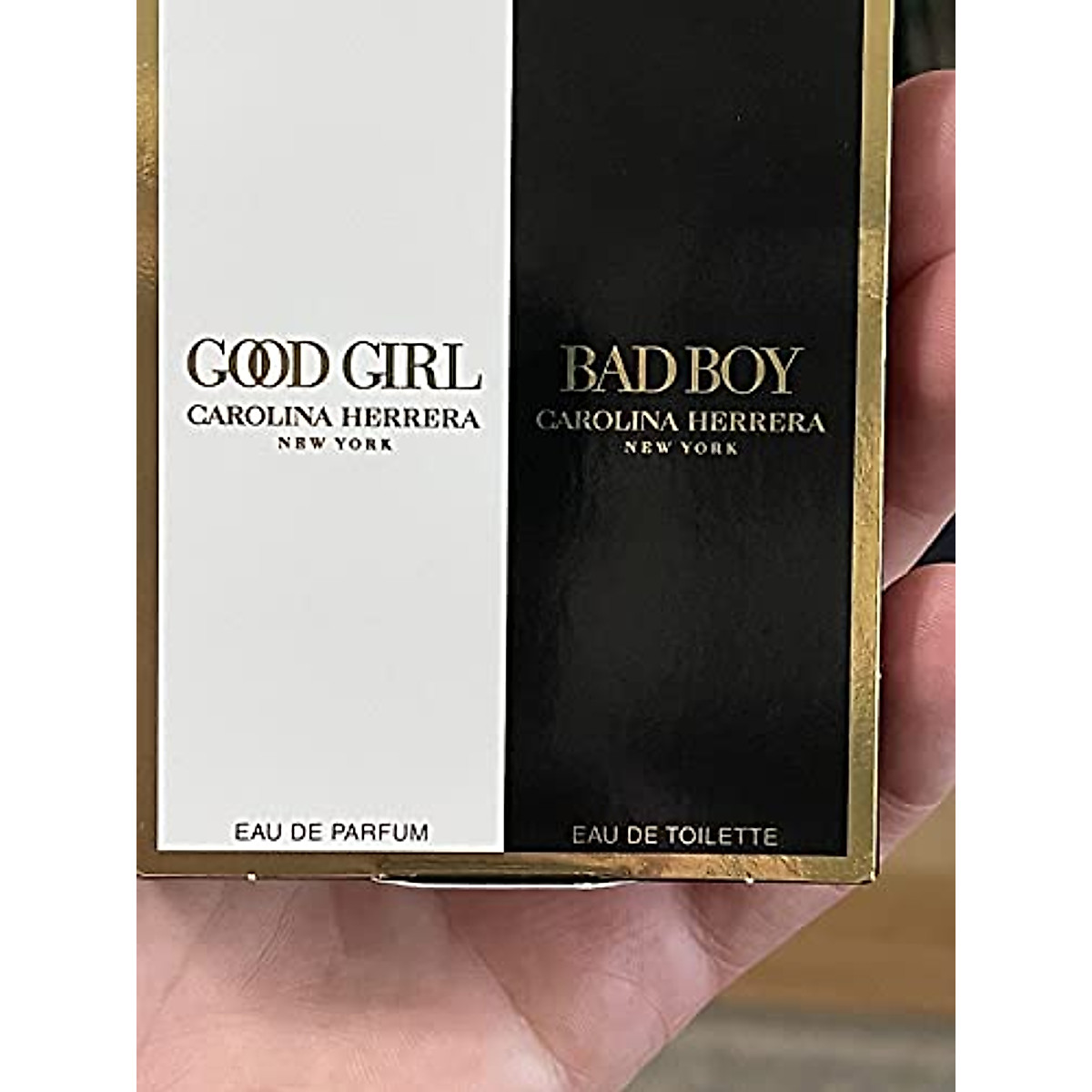 Carolina Herrera Good Girl EDP & Bad Boy EDT Sample Set Spray Vial 1.5 ml 0.05FL oz each