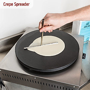Echaprey Professional T Shape Stainless Steel Crepe Maker Batter Spreader to Fit Large Crepe Pan Maker 3 Pcs (5", 7" Spreaders and 12" Spatula)